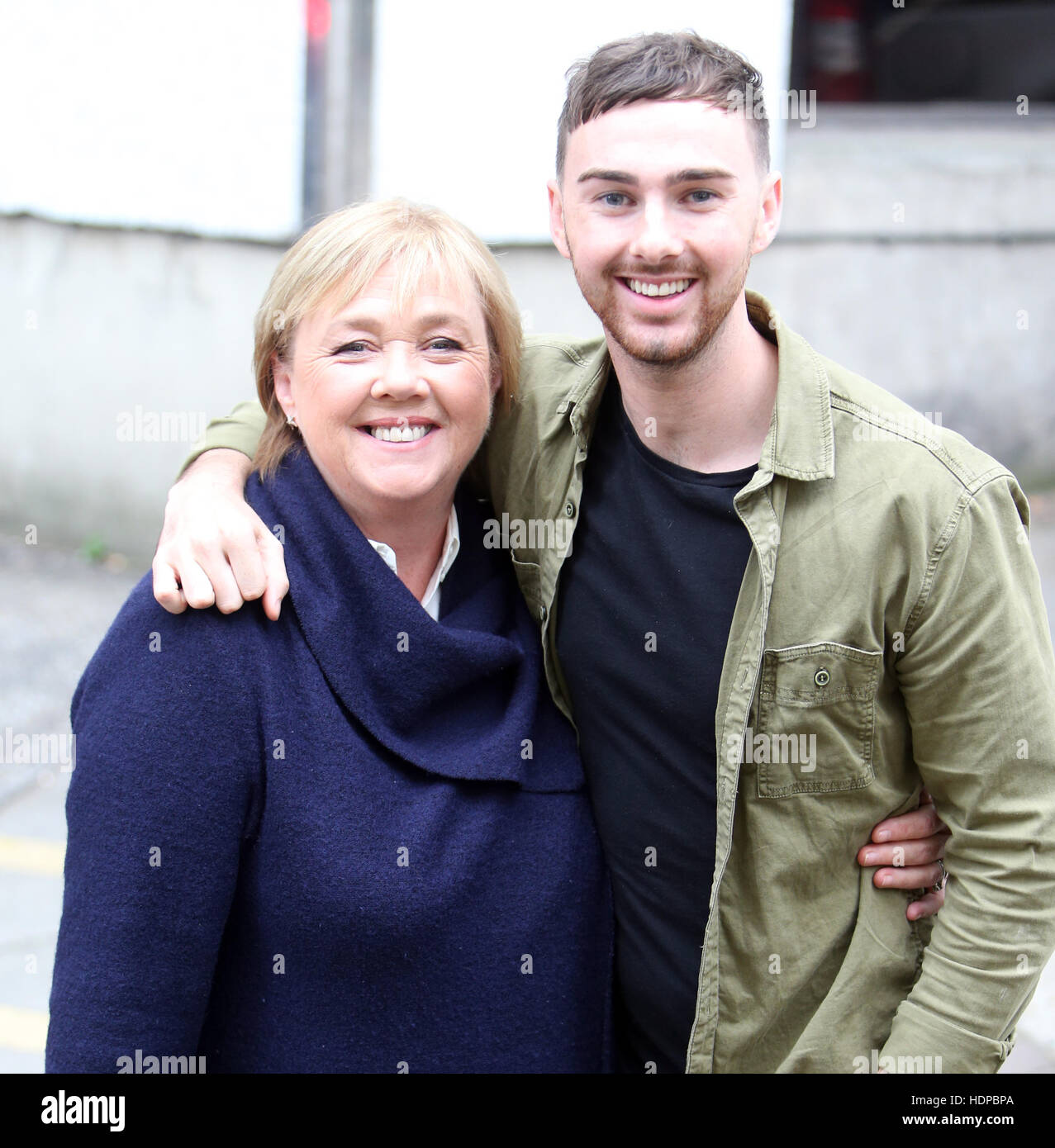 Pauline Quirke and her son Charlie outside ITV Studios Featuring ...