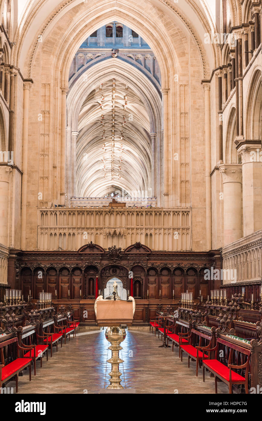 Choir chairs hi-res stock photography and images - Alamy