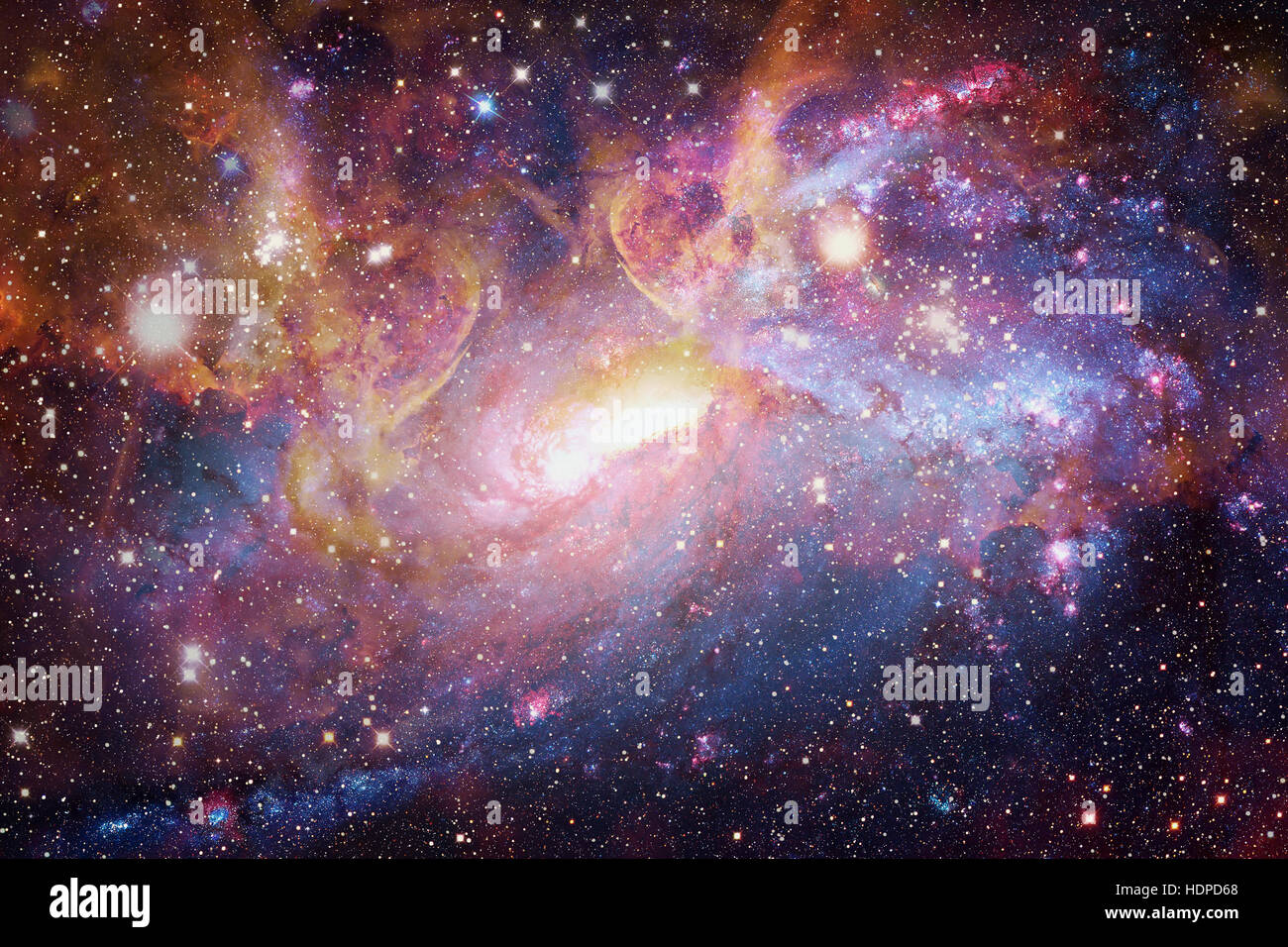 Galaxy and nebula. Elements of this Image Furnished by NASA Stock Photo ...