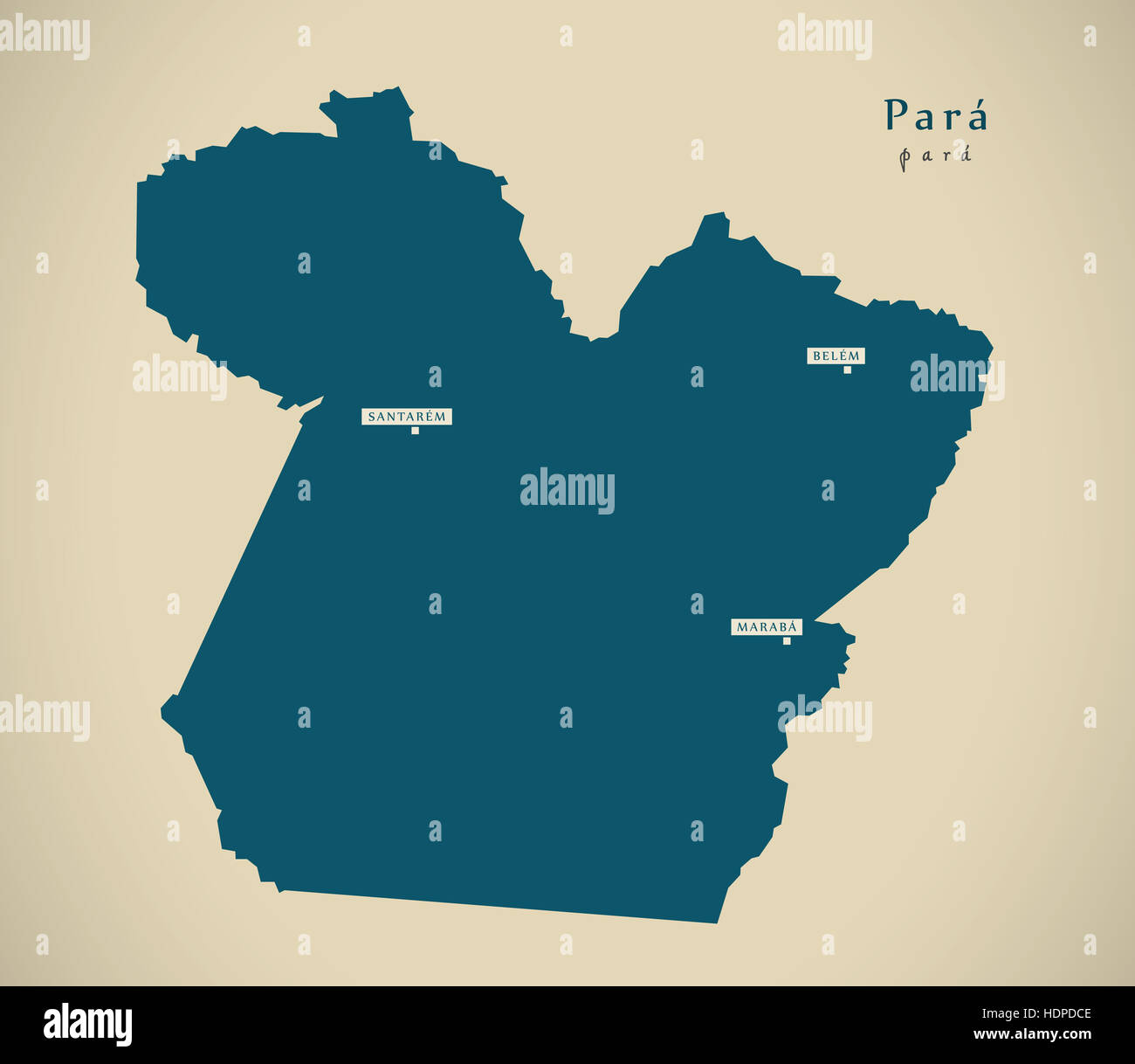 Map of para hi-res stock photography and images - Alamy