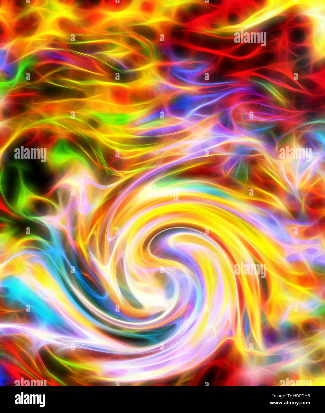 abstract multicolor background and color fractal effect. Swirl effect ...