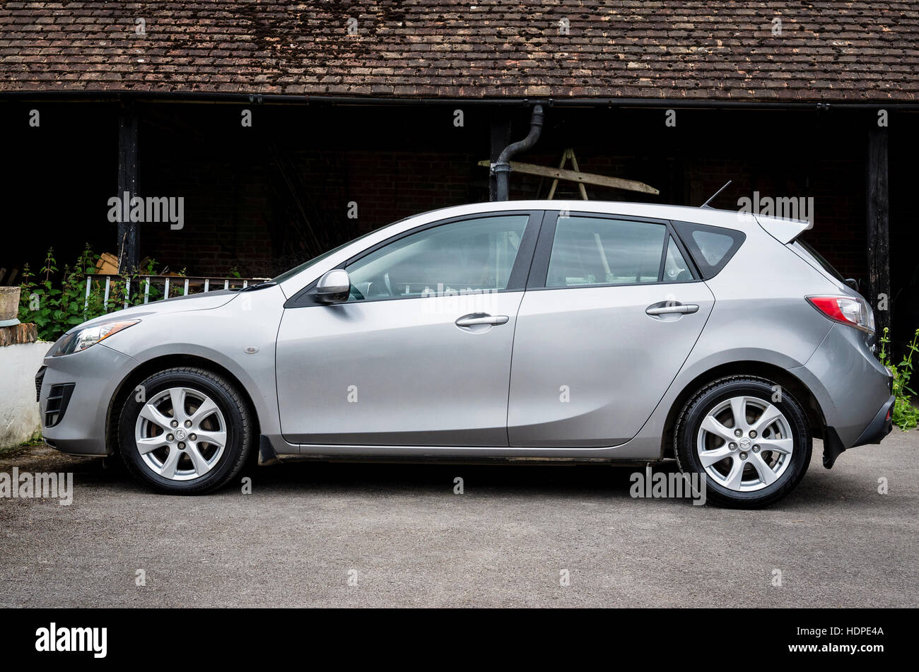 Silver hatchback car hi-res stock photography and images - Alamy