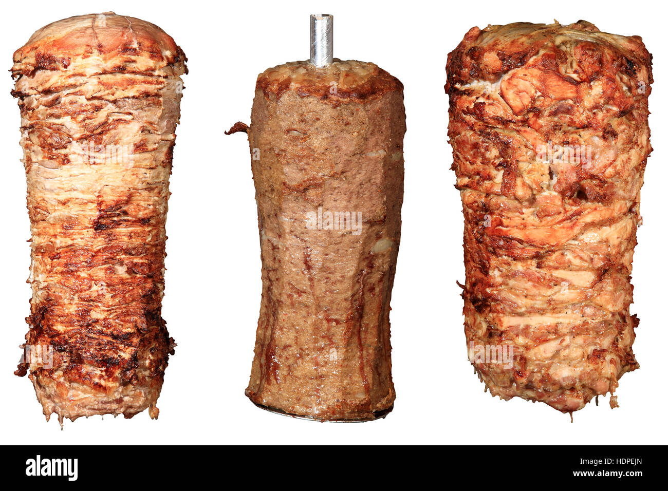 mix of kebab and donner isolated on a white background Stock Photo - Alamy