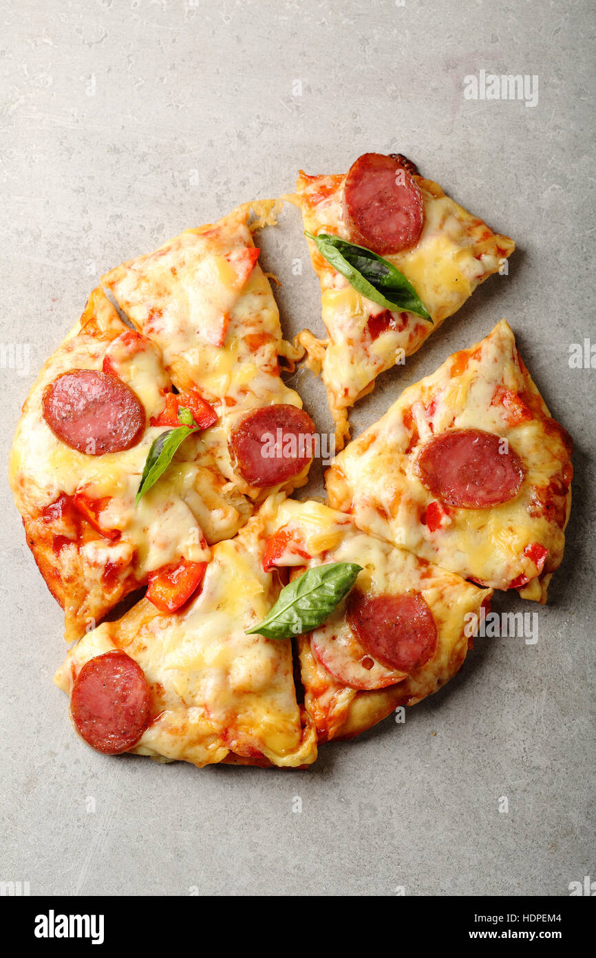 Pizza Slice Top View High Resolution Stock Photography and Images - Alamy