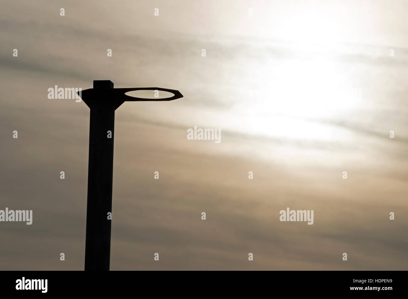 Post with hoop attached Stock Photo - Alamy