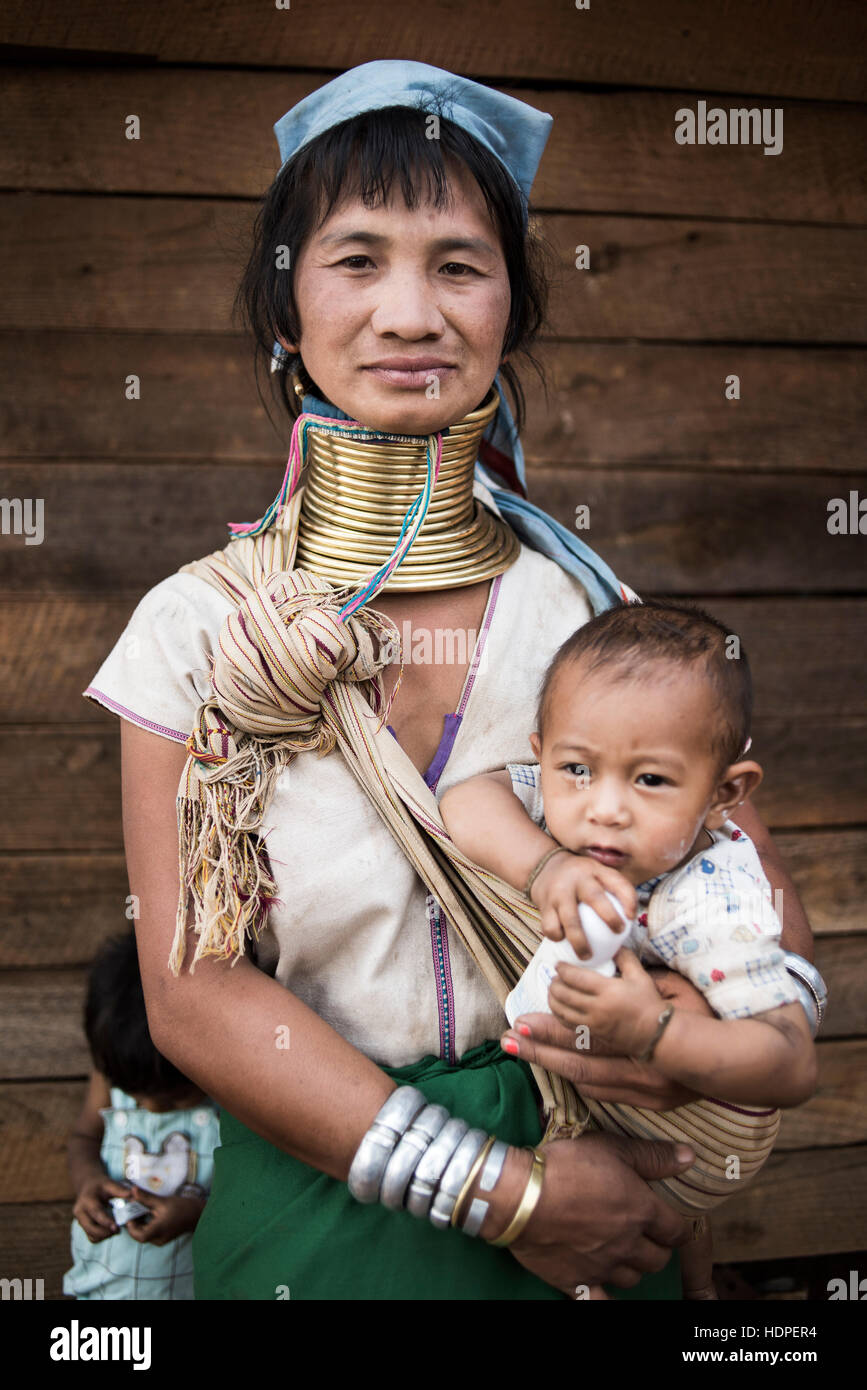 Woman Women Baby Children Myanmar High Resolution Stock Photography and ...