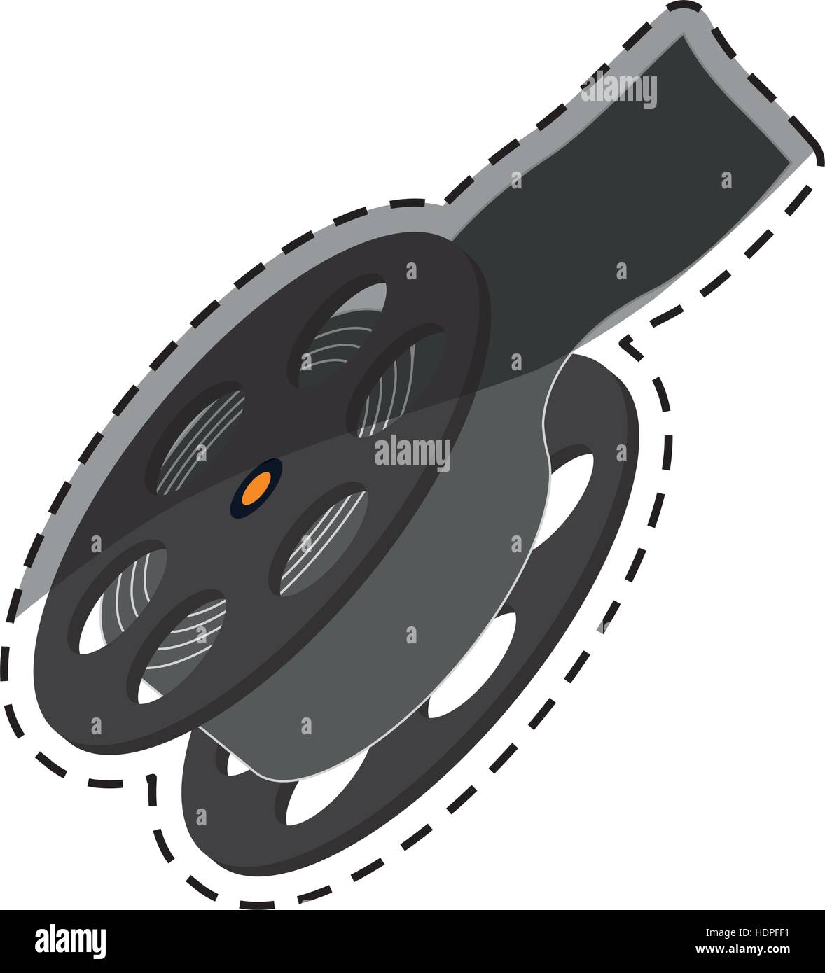 Movie roll equipment Stock Vector Image & Art - Alamy