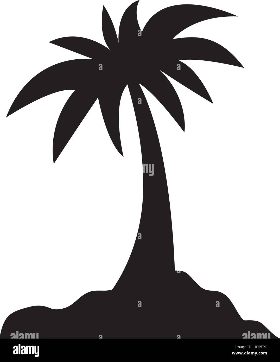Island palm tree Stock Vector Image & Art - Alamy