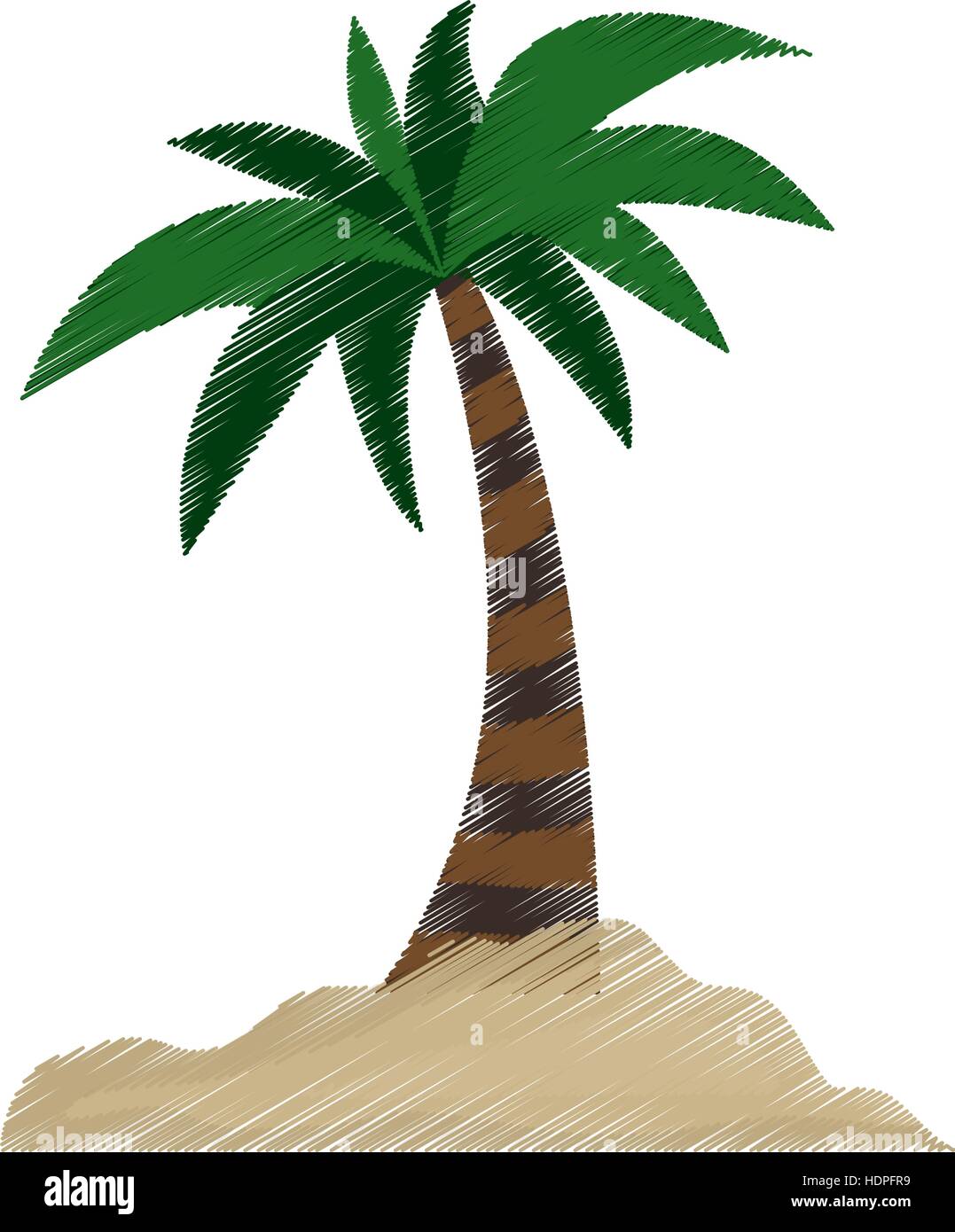 Island palm tree Stock Vector Image & Art - Alamy