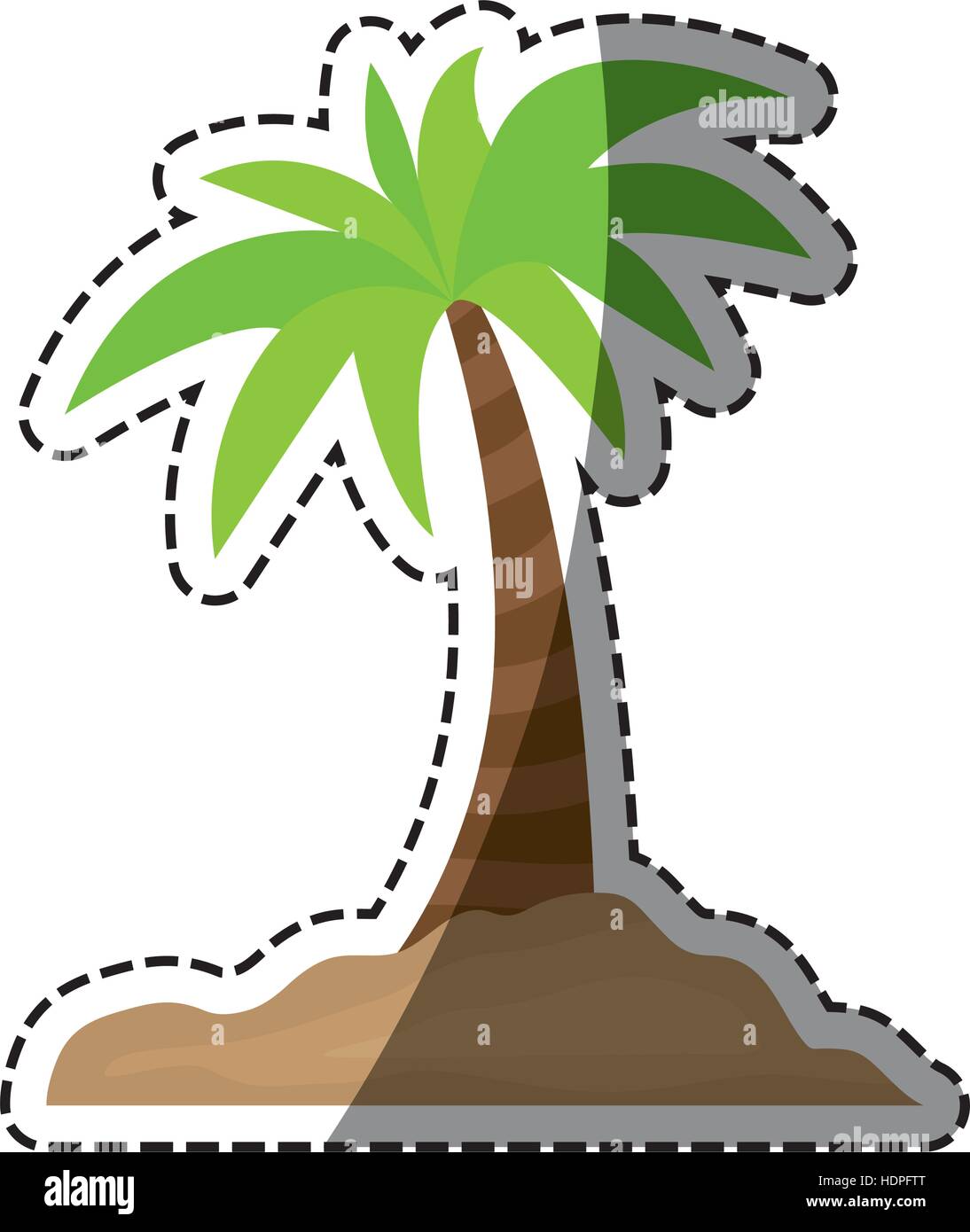 Island palm tree Stock Vector Image & Art - Alamy