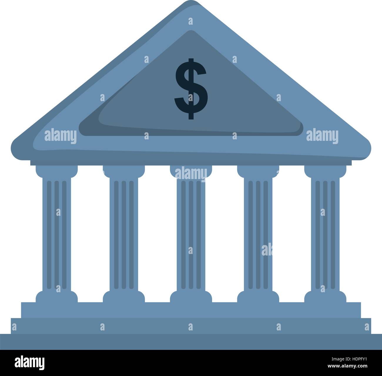 Bank building symbol Stock Vector Image & Art - Alamy