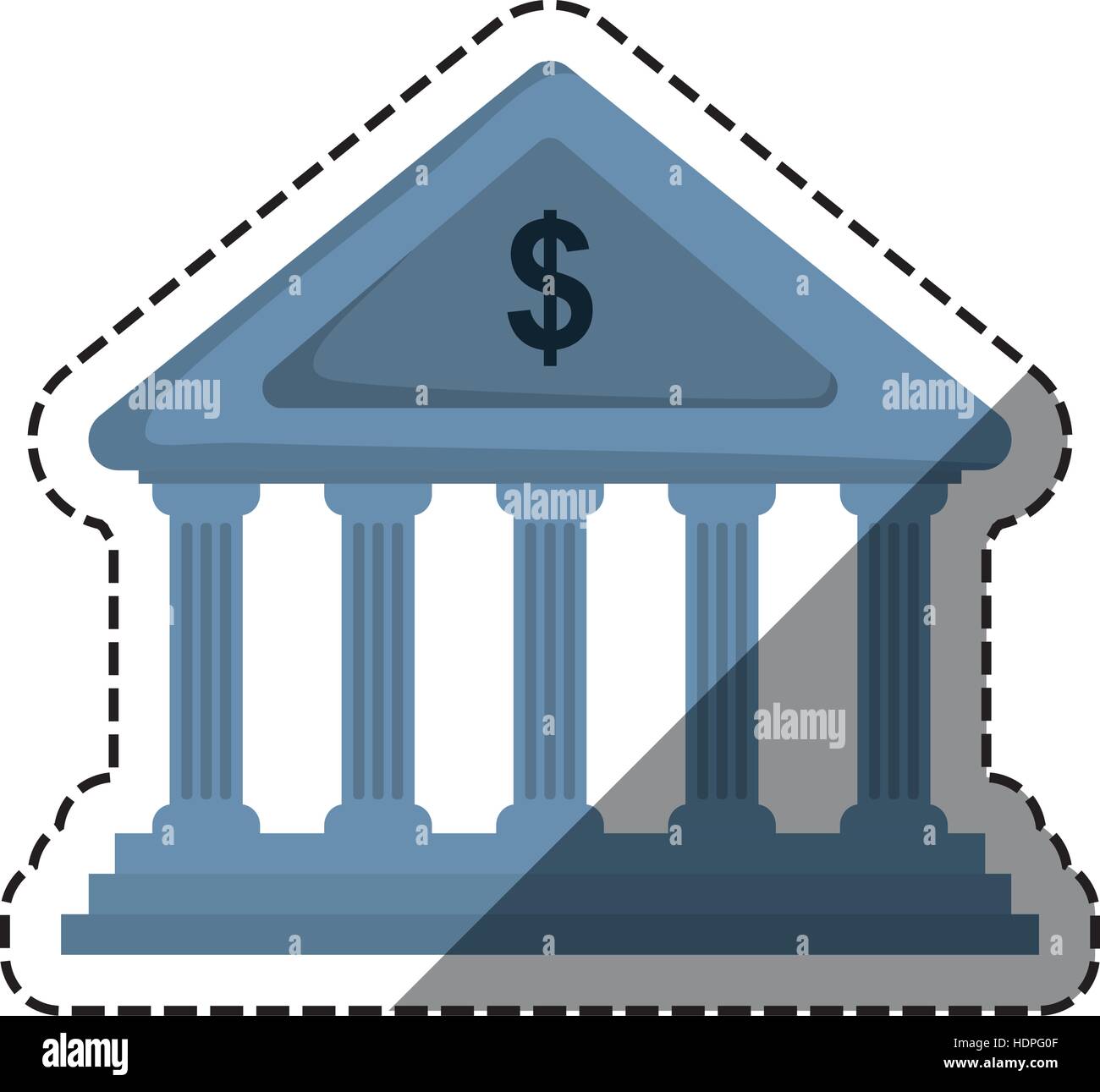 Bank building symbol Stock Vector Image & Art - Alamy