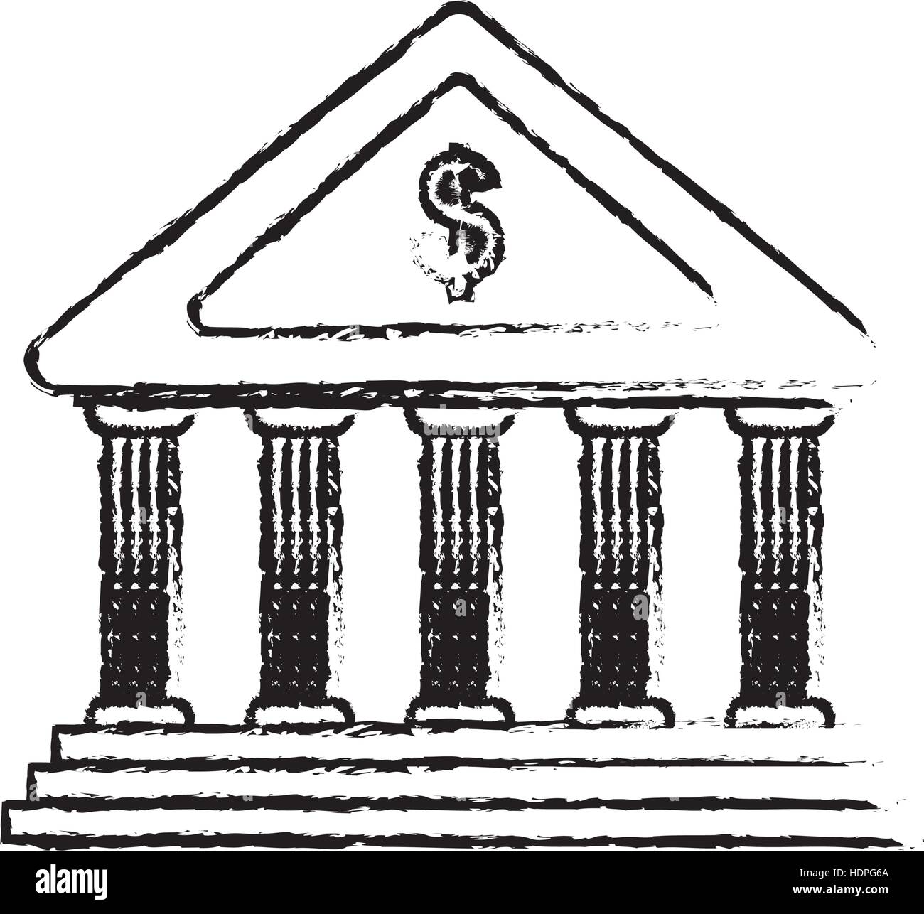 Bank building symbol Stock Vector Image & Art - Alamy