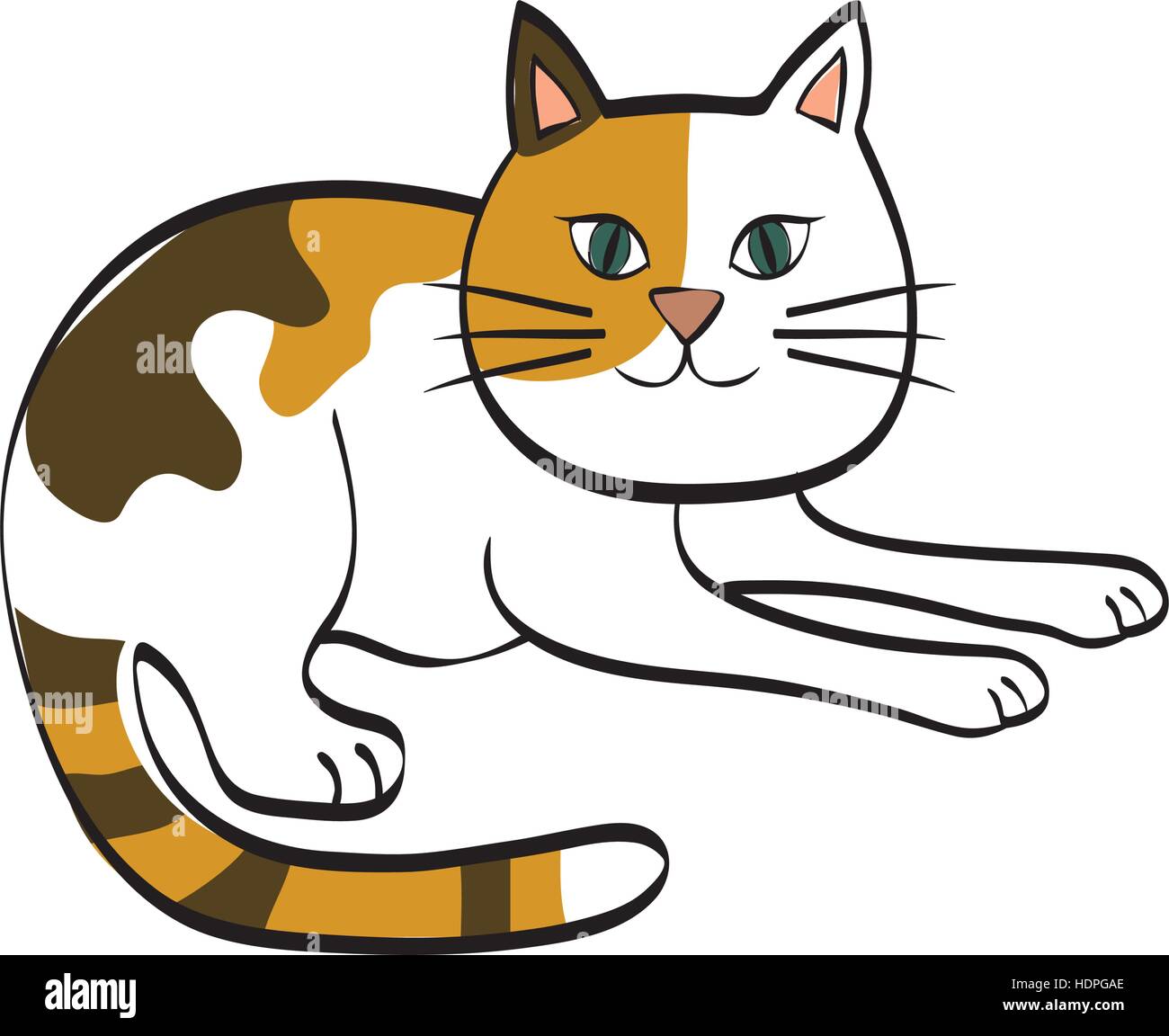 Cute cat cartoon Stock Vector Image & Art - Alamy