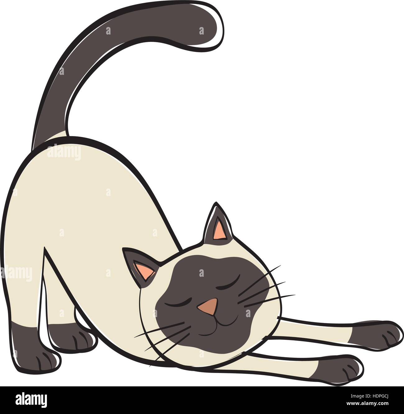 Cute cat cartoon Stock Vector Image & Art - Alamy