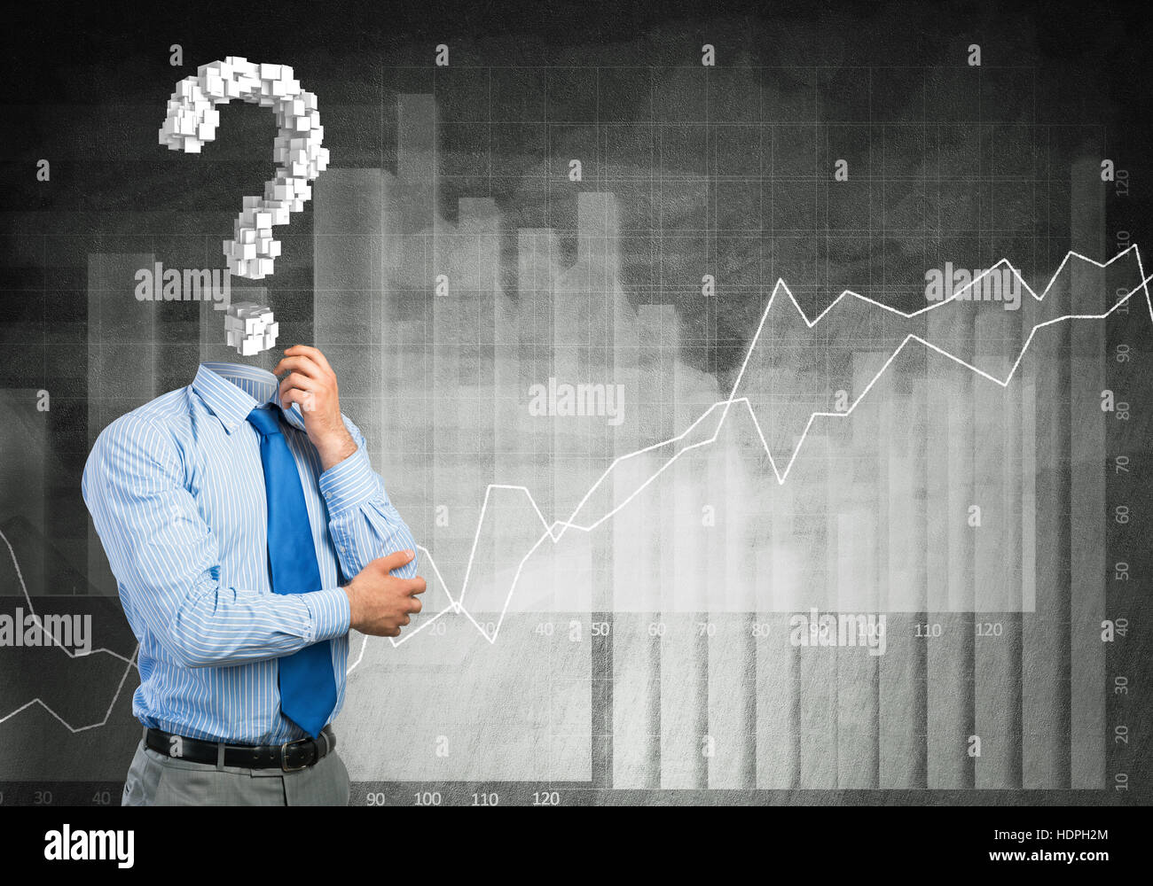 Big question on head hi-res stock photography and images - Alamy