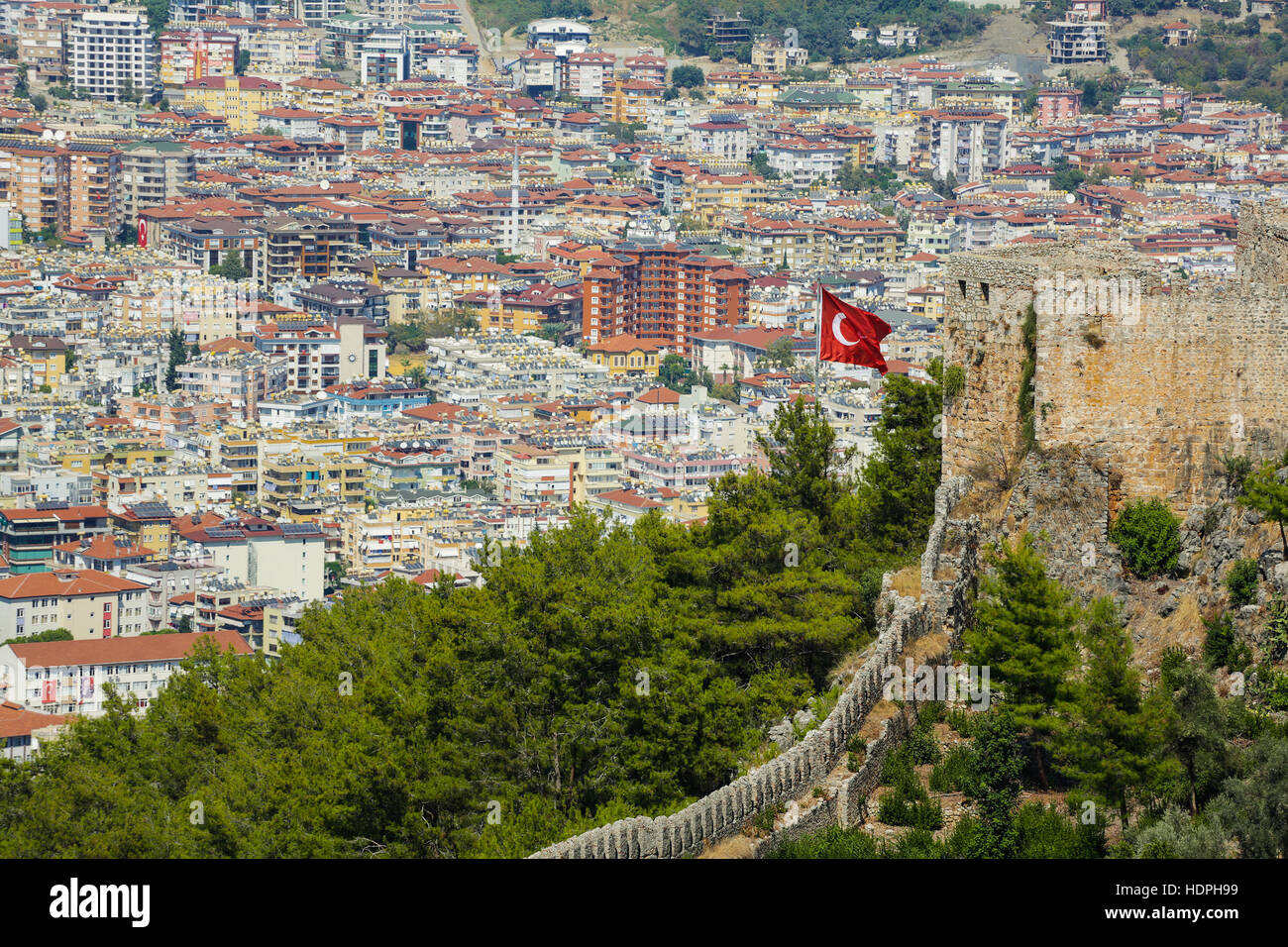 Alanya city view. Turkey Stock Photo - Alamy