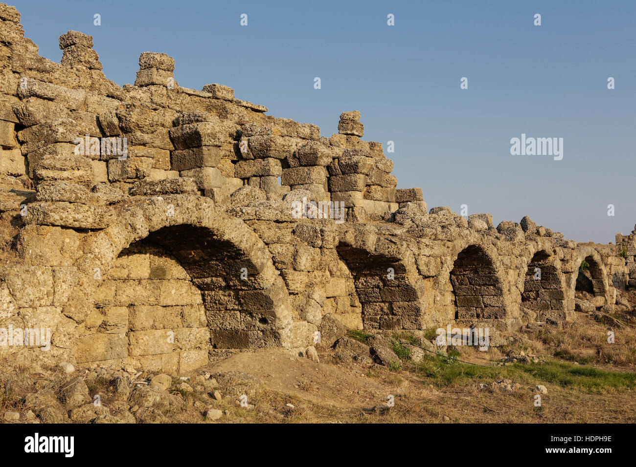 Ancient ruins. Side, Turkey Stock Photo - Alamy