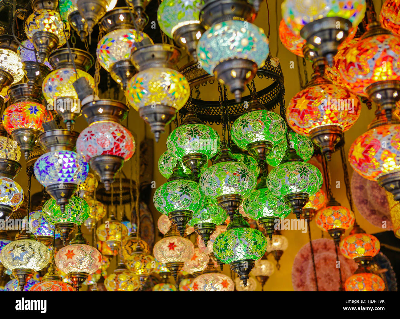 Traditional arabian glass lights hi-res stock photography and images ...