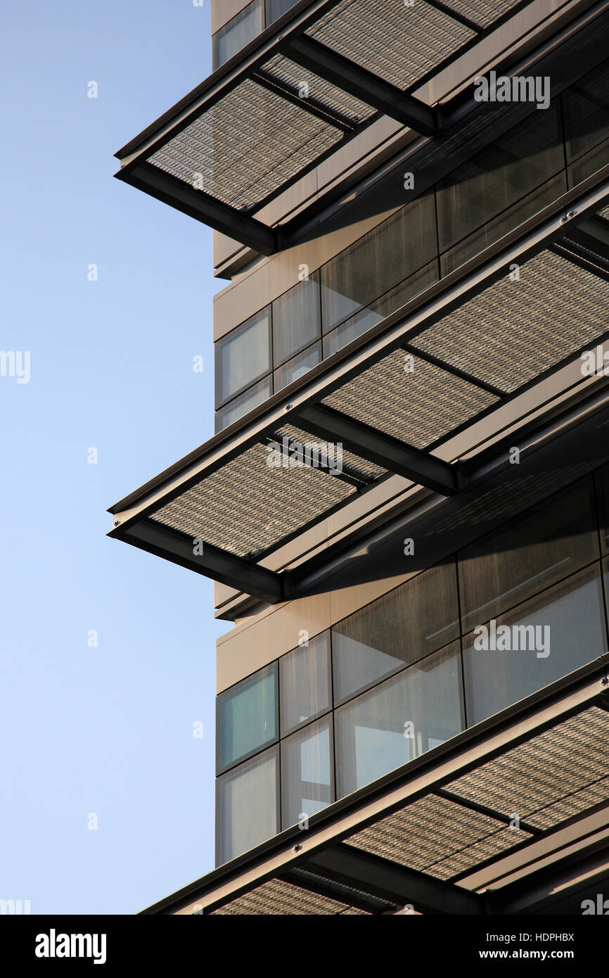 exterior of building and windows with minimal design Stock Photo - Alamy