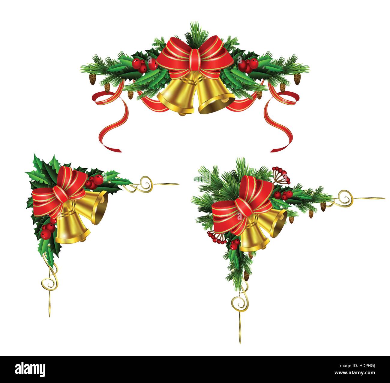 Holly berries cutout Stock Vector Images - Alamy