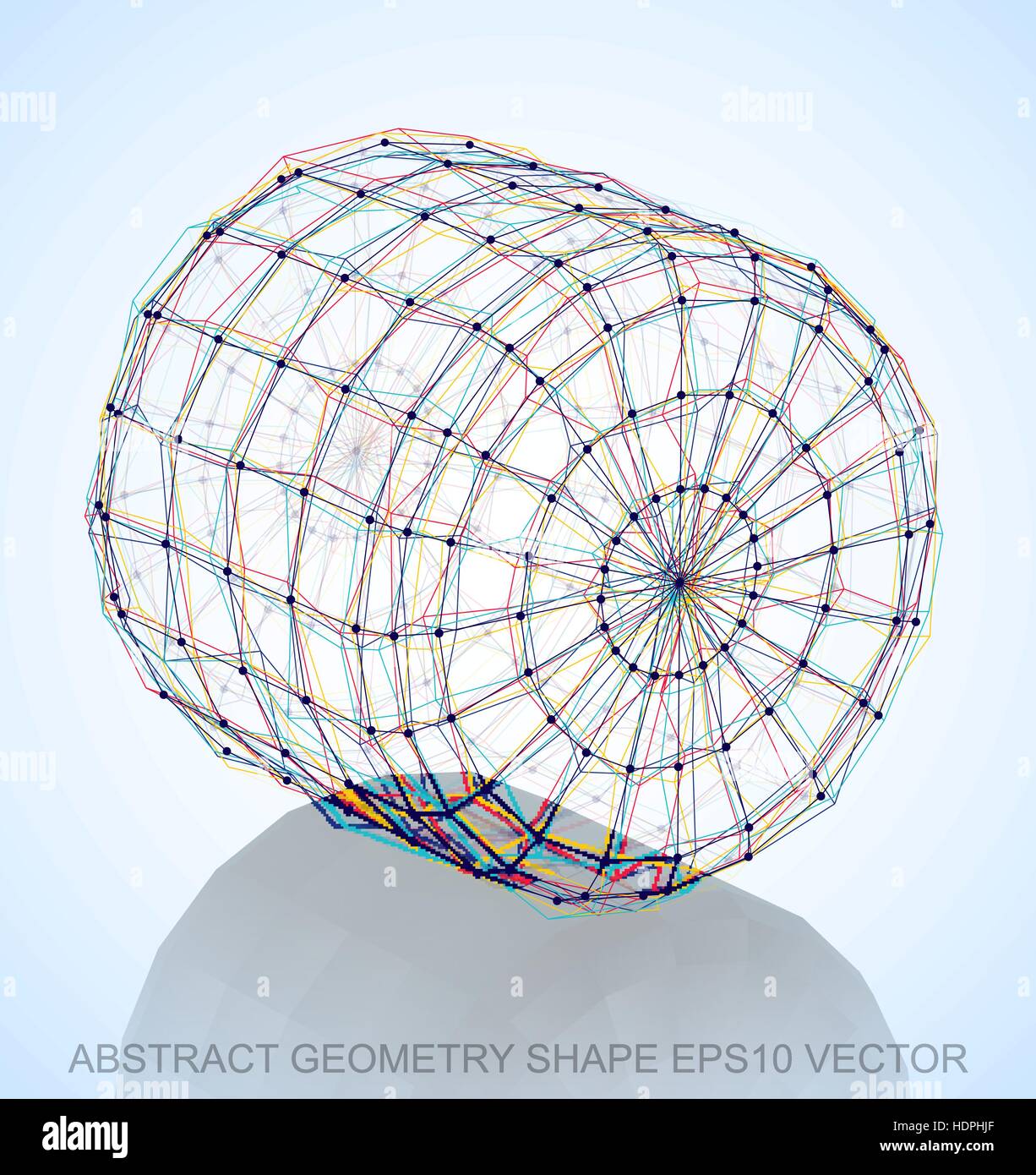 Polygonal cylinder Stock Vector Images - Alamy