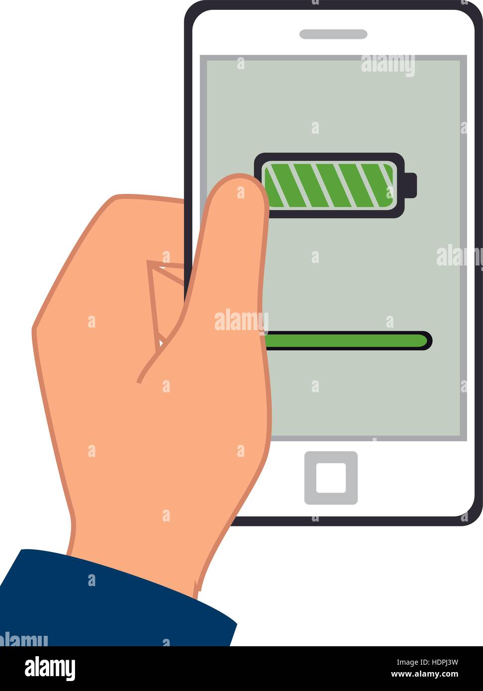 smartphone battery level icon vector illustration design Stock Vector ...