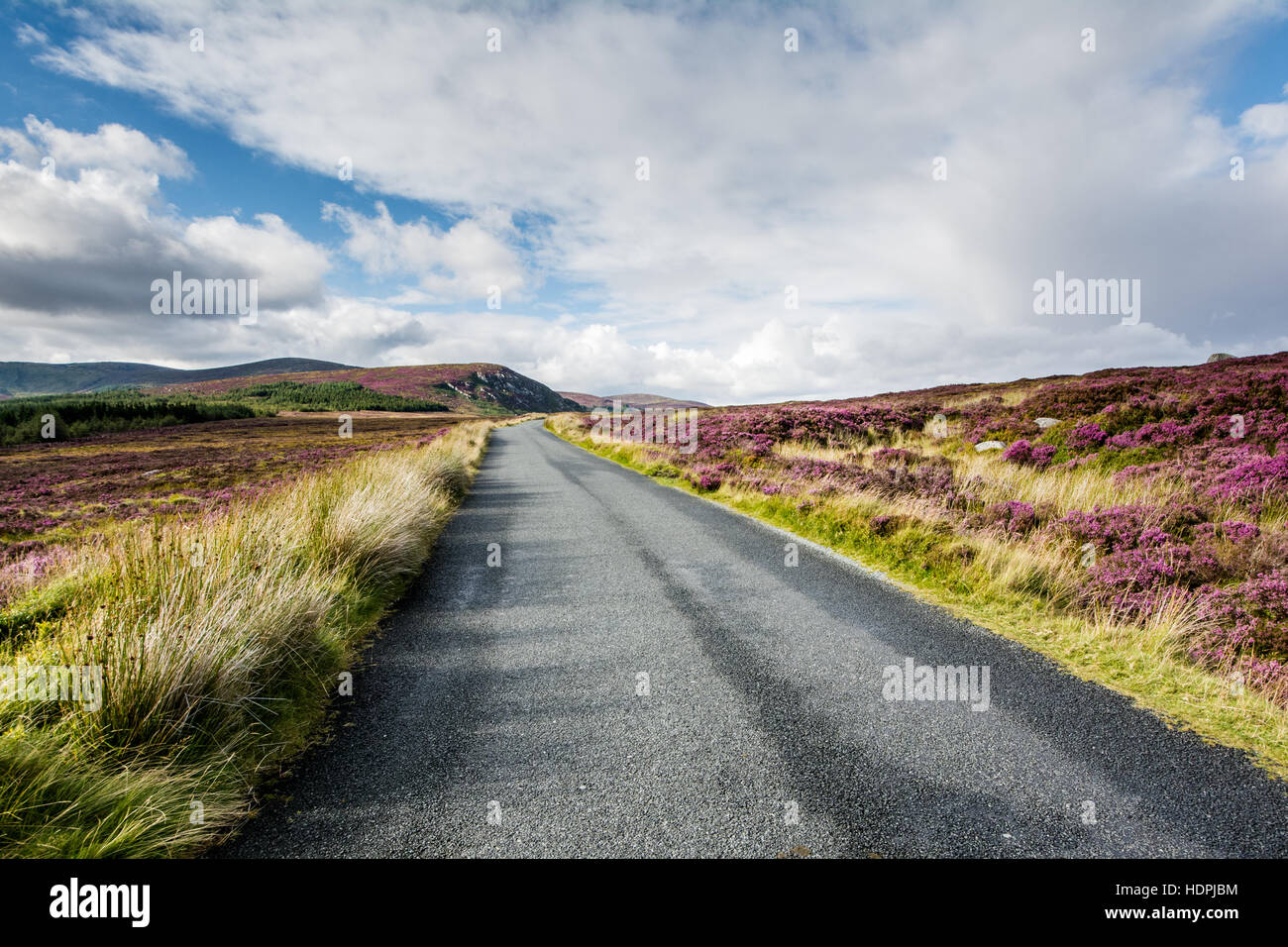 The old military road through the Wicklow Mountains National Park in ...