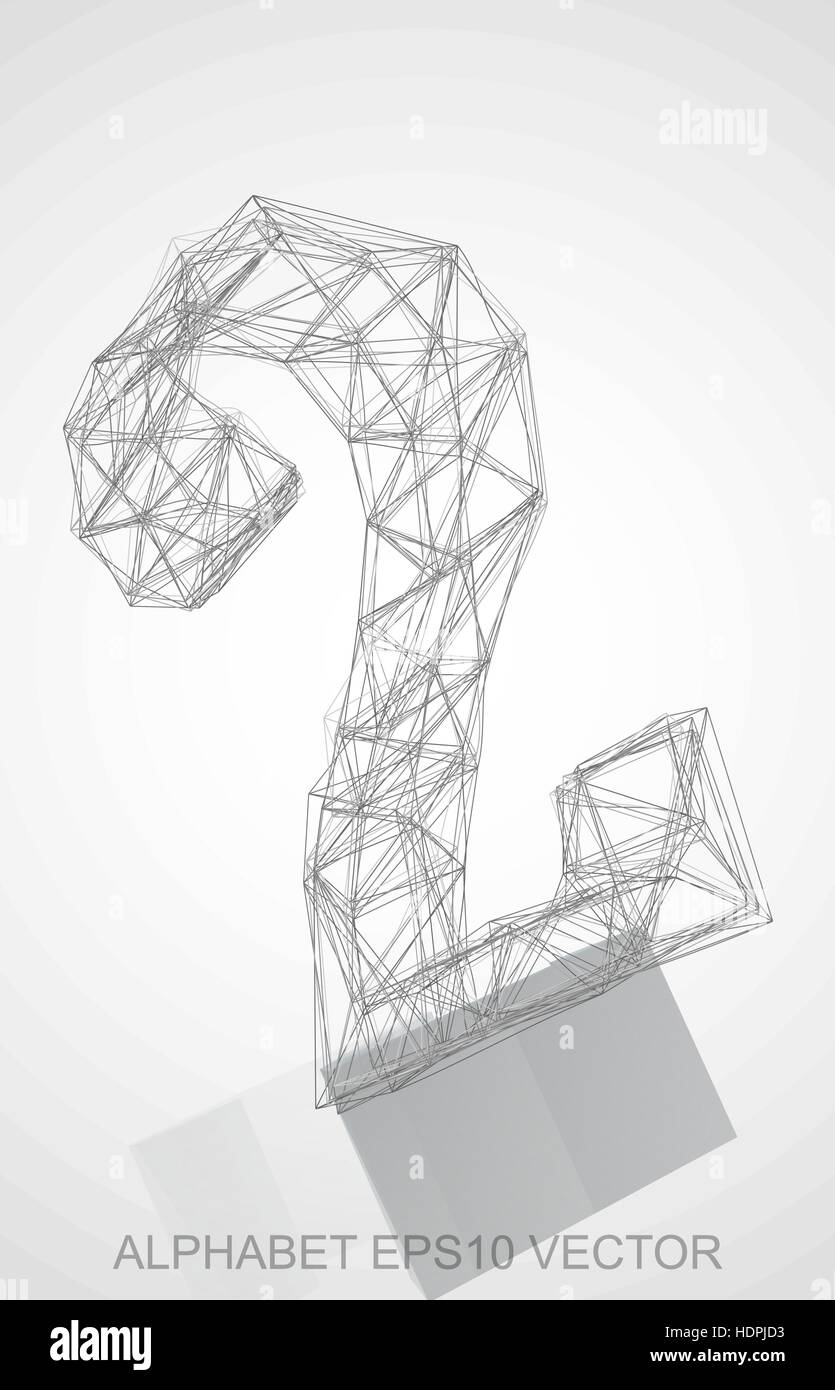 Abstract illustration of a Pencil sketched 2 with Reflection. Hand ...