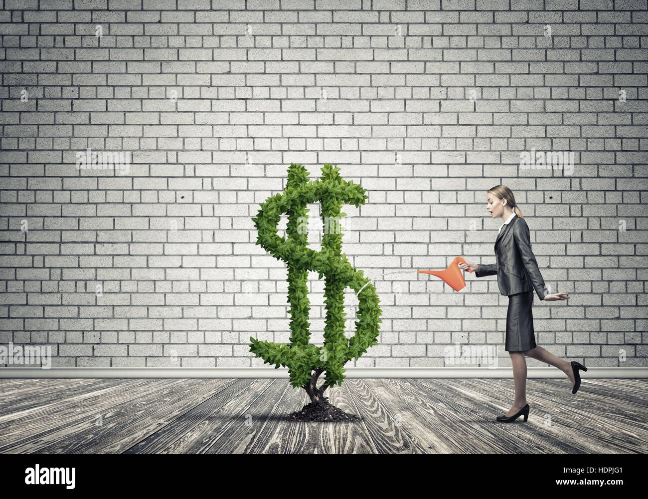 Make your money grow Stock Photo - Alamy
