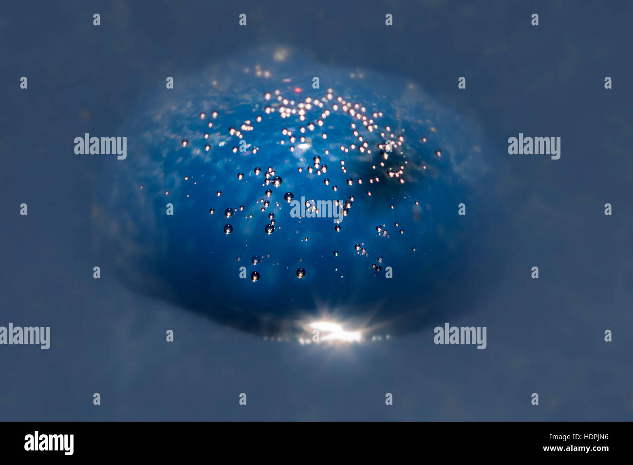 Beautiful micro air bubbles captured in water drops and frozen in ice ...