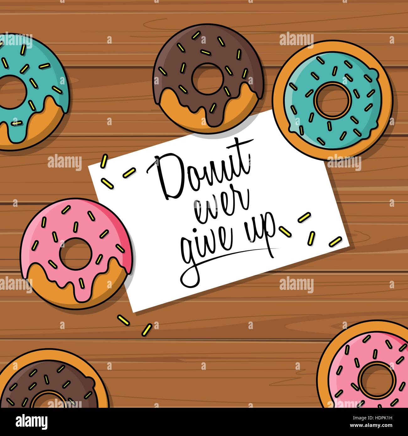 Sign donut Stock Vector Images - Alamy