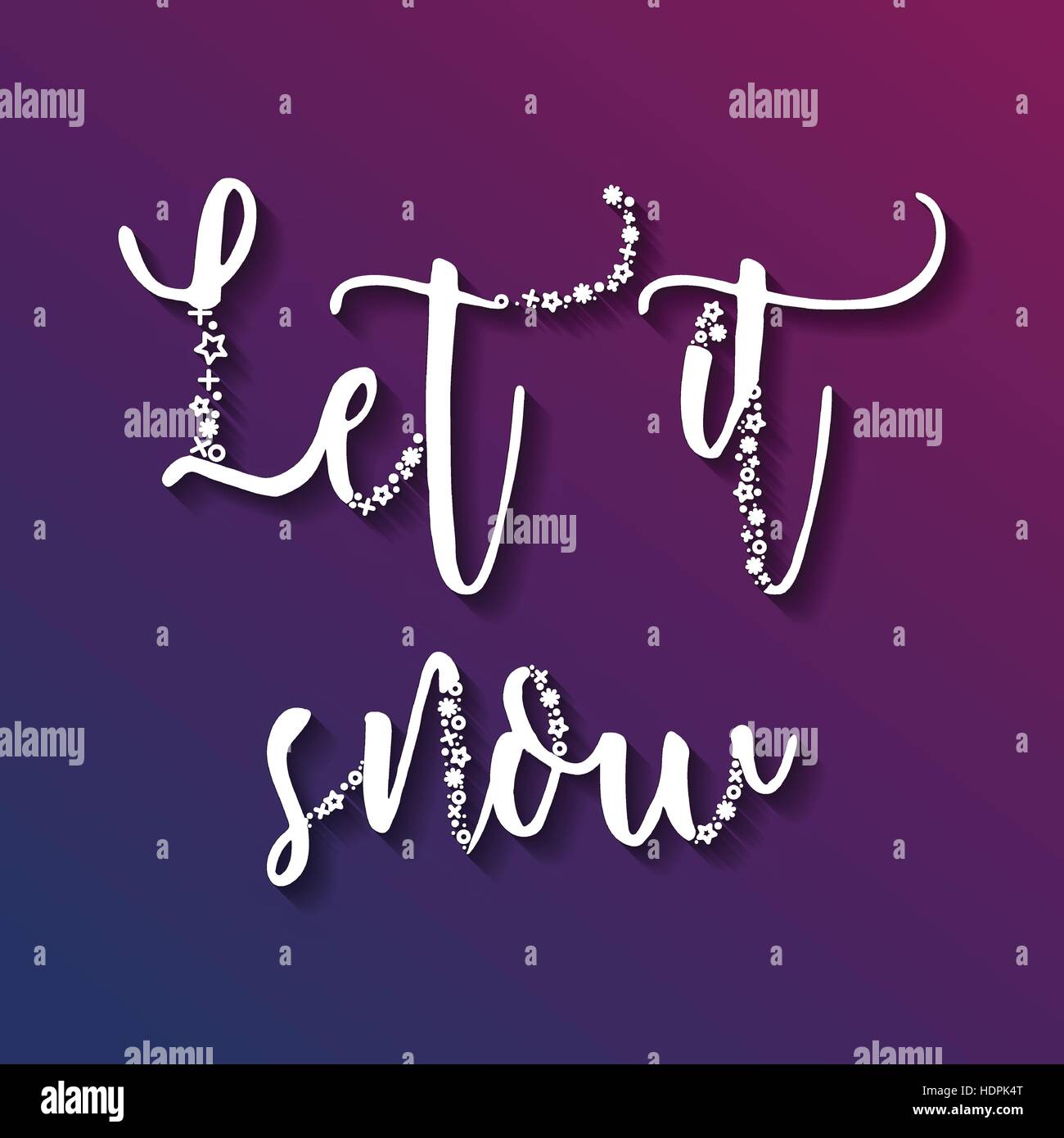 Let it snow vector vectors hi-res stock photography and images - Alamy