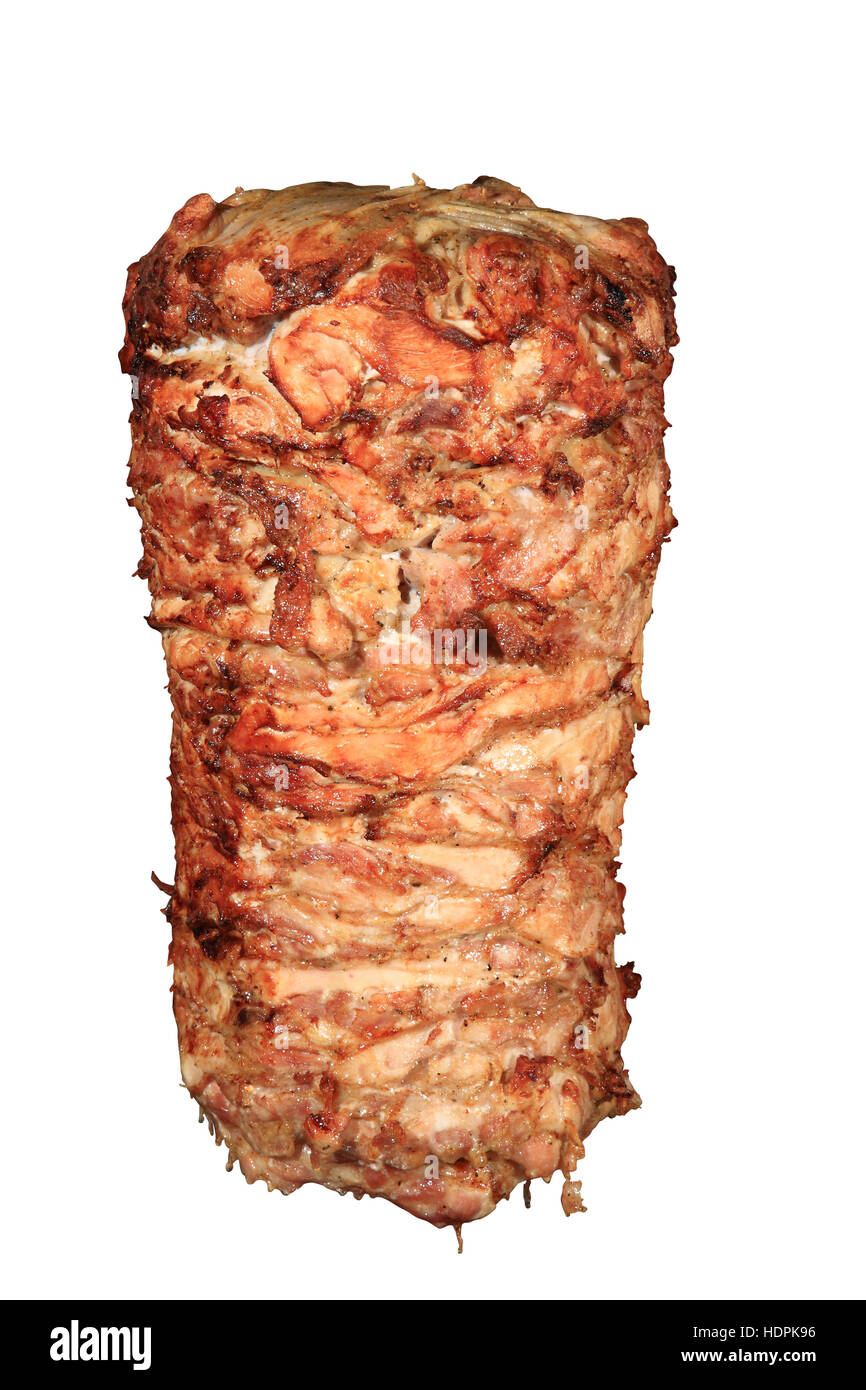 mix of kebab and donner isolated on a white background Stock Photo - Alamy