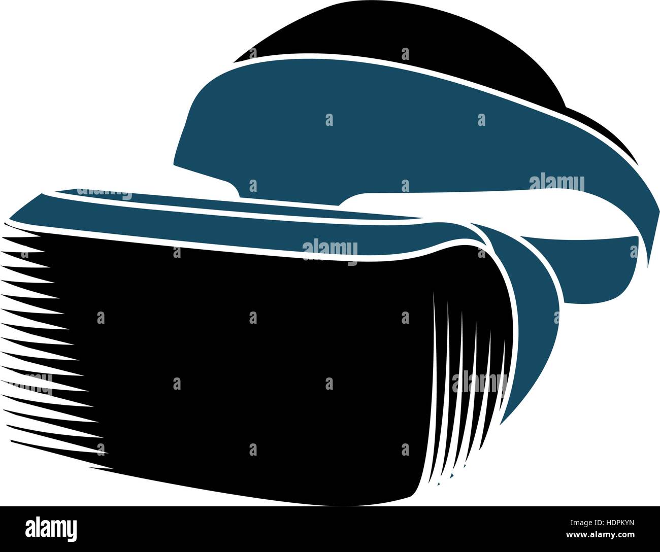 Isolated vr headset logotype on white background. Black color virtual ...