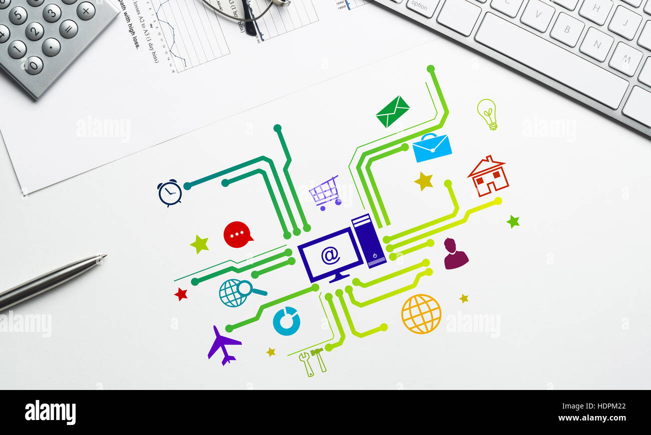 Interface design for mobile and web application Stock Photo - Alamy