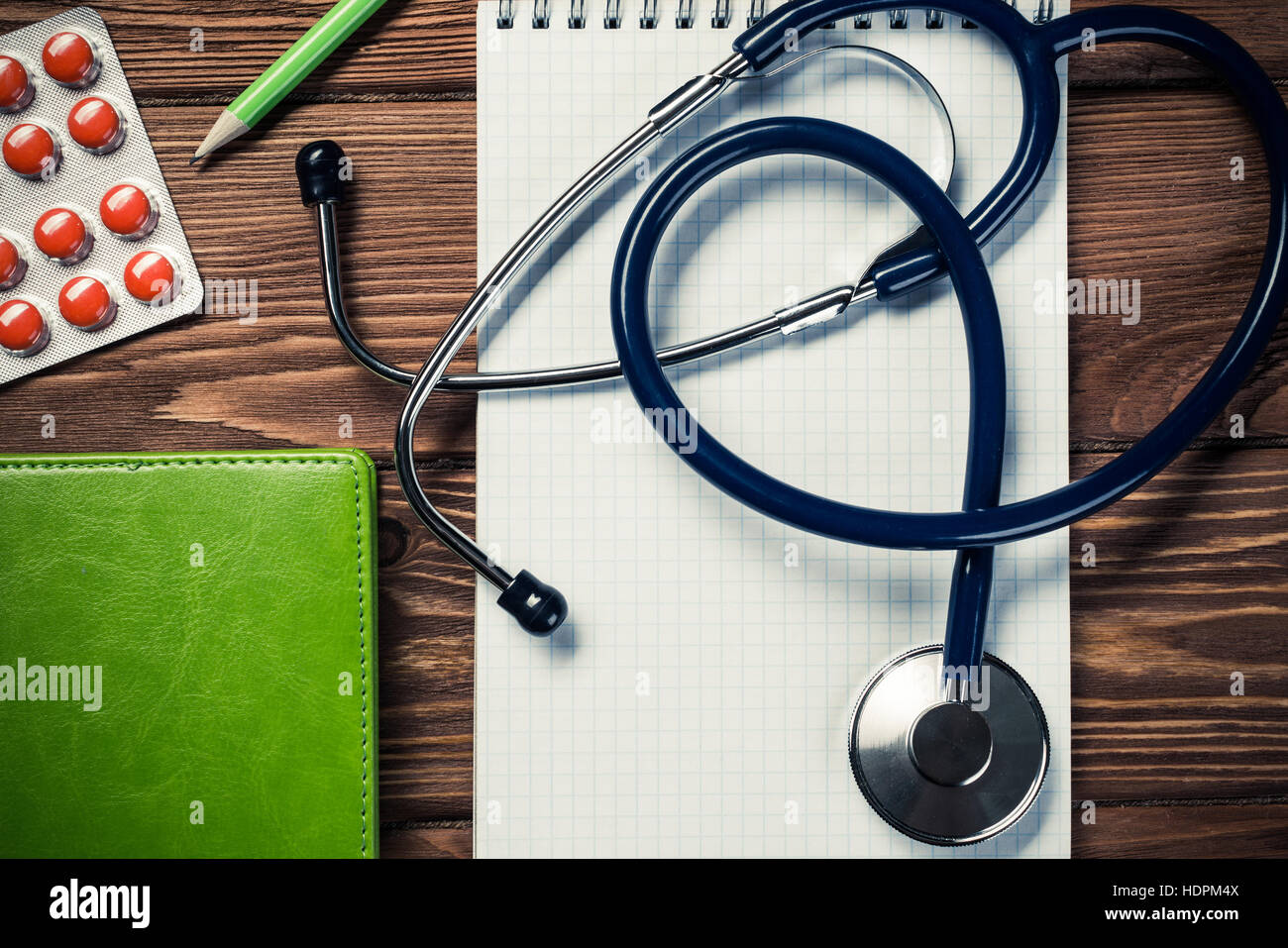 Workplace of a doctor Stock Photo - Alamy