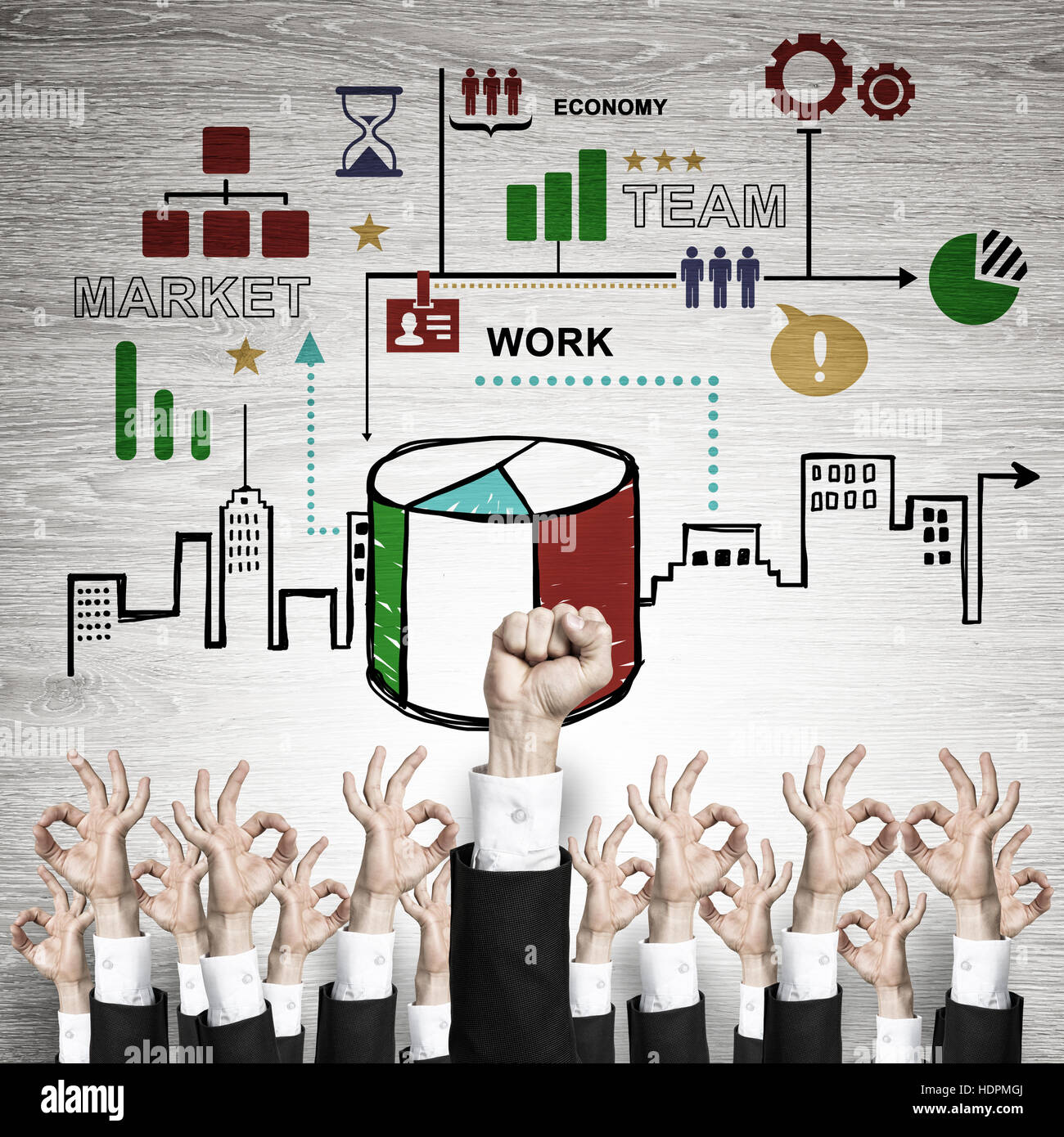 Business and teamwork concept Stock Photo - Alamy