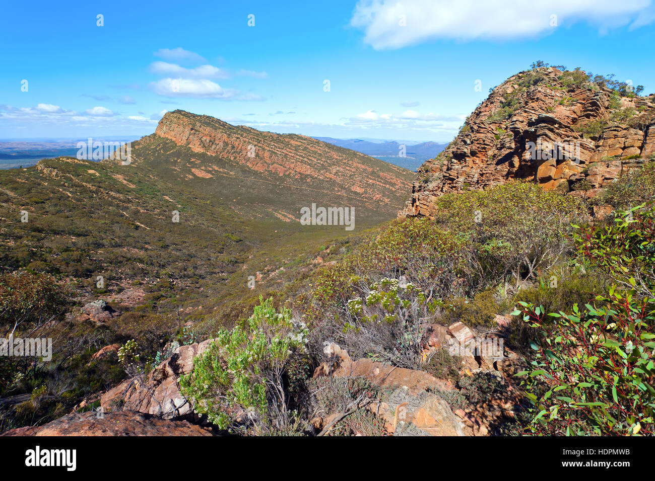 landscape outback panorama Flinders Ranges South Australia Australian ...