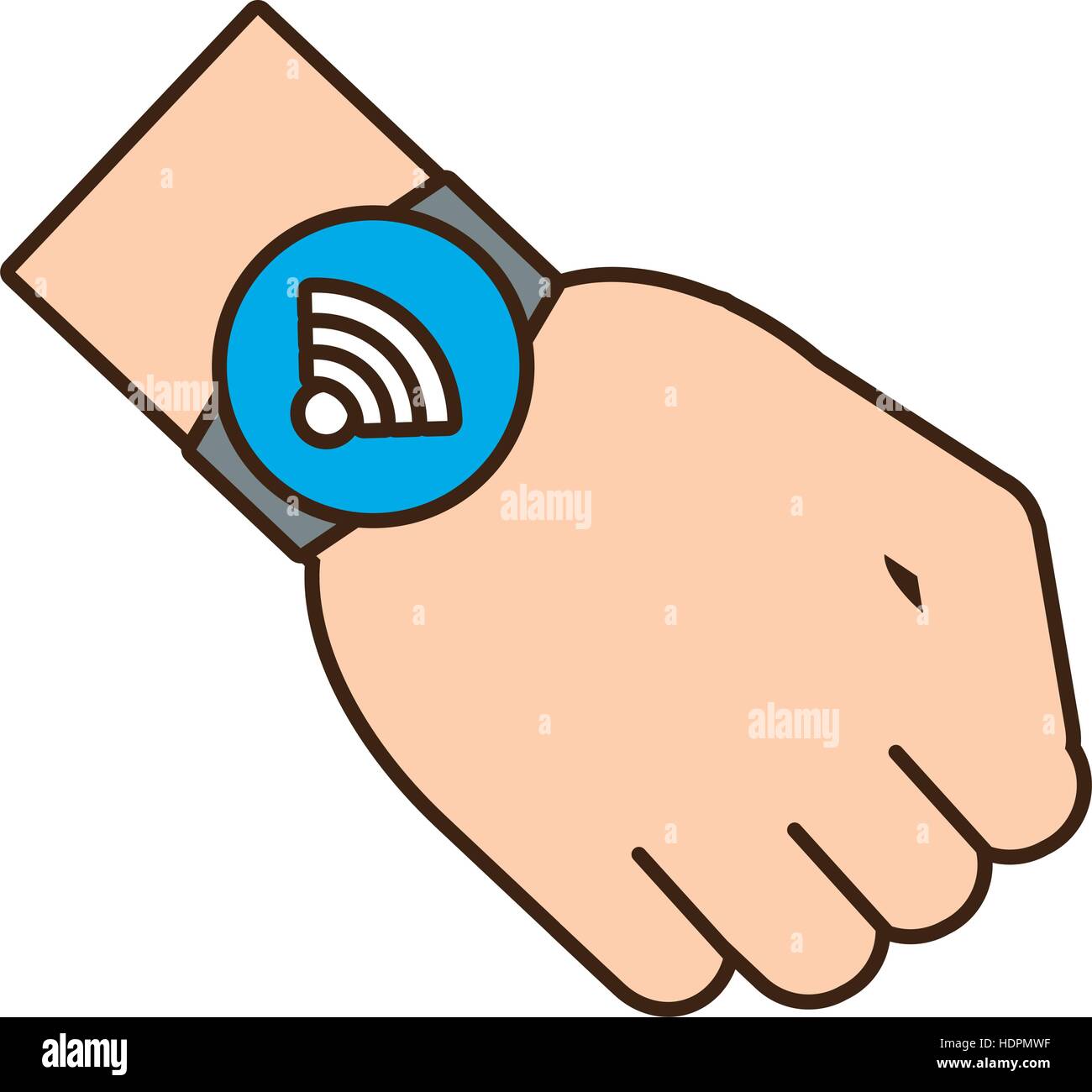 smart watch wearable internet connected Stock Vector Image & Art - Alamy