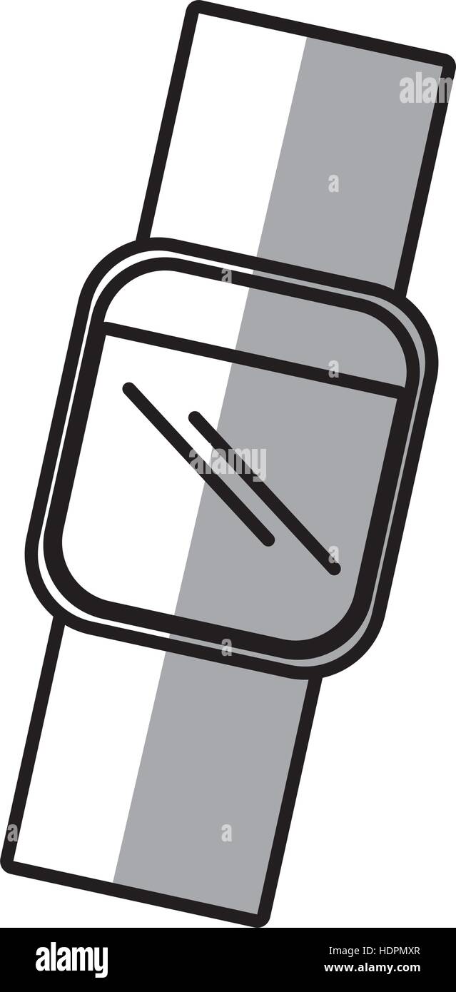 smart watch wearable technology modern style shadow Stock Vector Image ...