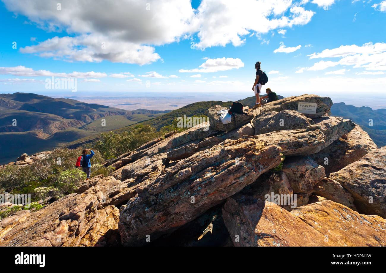 landscape outback Flinders Ranges Wilpena Pound South Australia ...