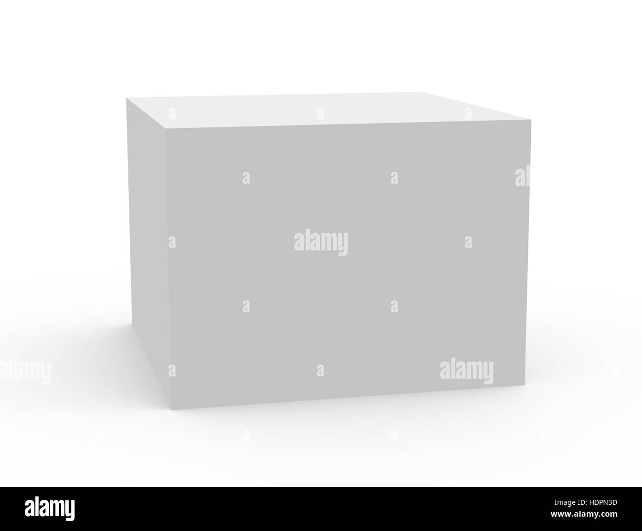 left tilt blank white box packaging template, 3d rendering isolated ...