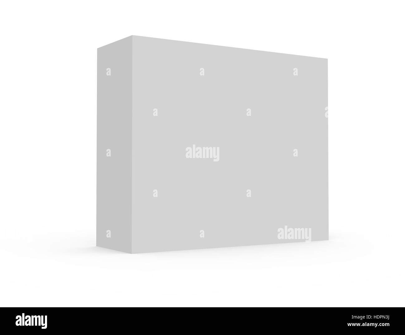 left tilt blank white box packaging template, 3d rendering isolated ...