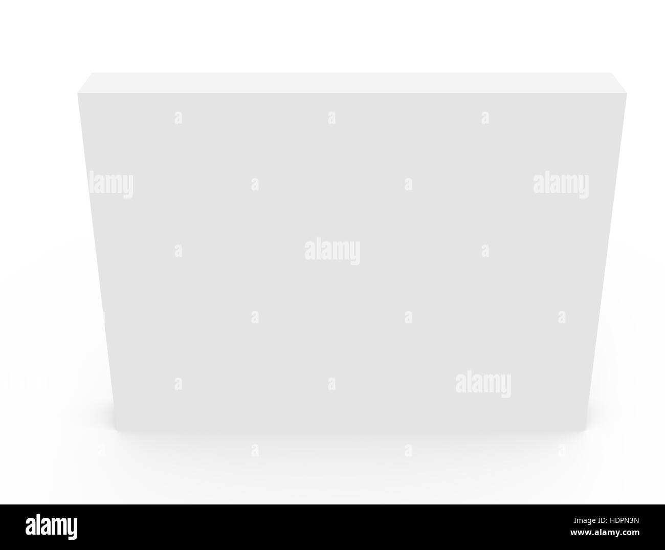 blank white box packaging template, 3d rendering isolated white background Stock Photo - Alamy