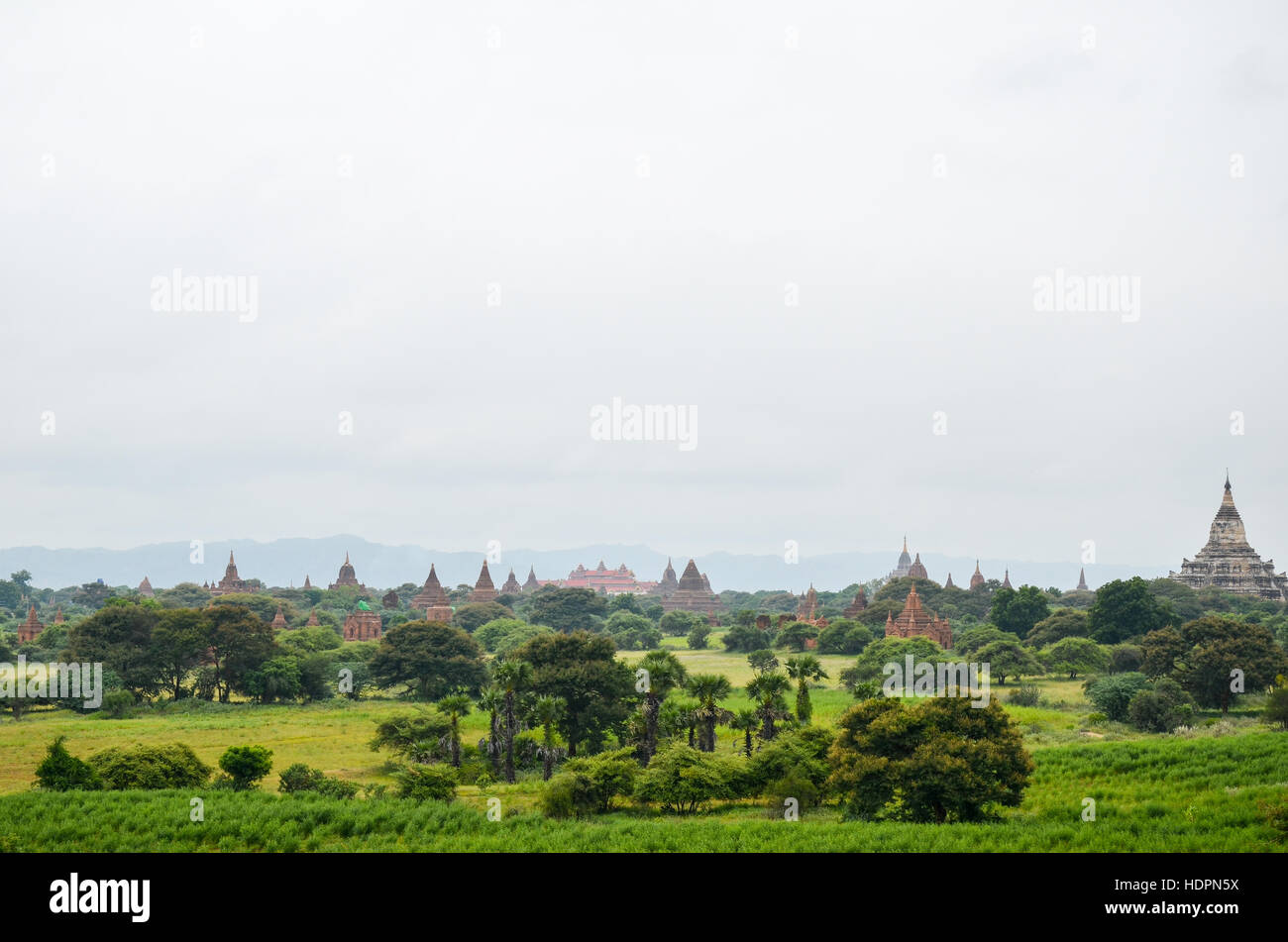 Temples and pagodas in the Bagan plains, Myanmar Stock Photo - Alamy