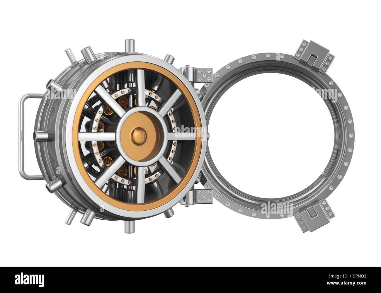 Open Bank Vault Door Stock Photo - Alamy