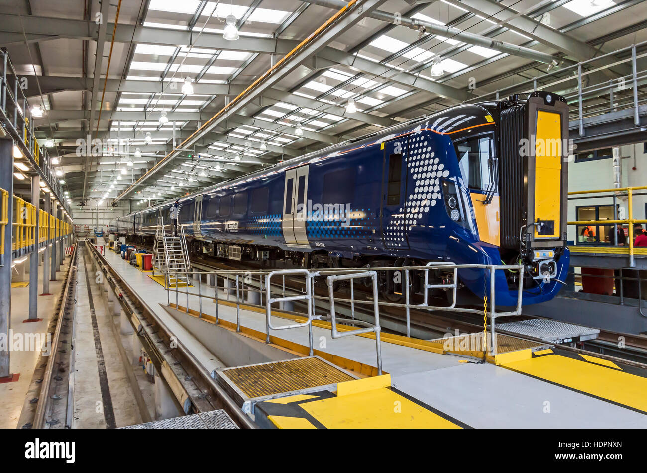 Unveiling of new Hitachi Class 385 by Scotrail at Shiels Railway Depot ...