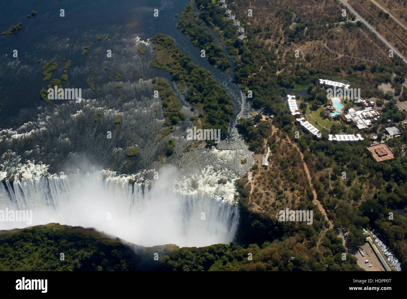 Victoria falls aerial view hi-res stock photography and images - Alamy