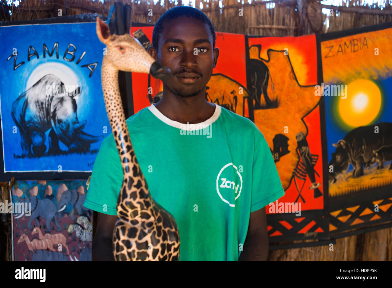 The market at Mukuni Village is a gem of an African bazaar near the ...